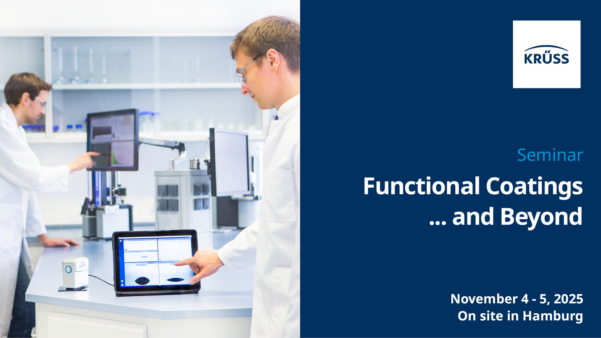 Seminar | Functional Coatings and Beyond at KRÜSS | KRÜSS Scientific